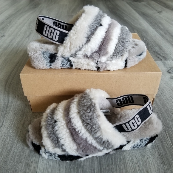 UGG | Shoes | Ugg Fluff Yeah Slide Cali Collage Slippers | Poshmark